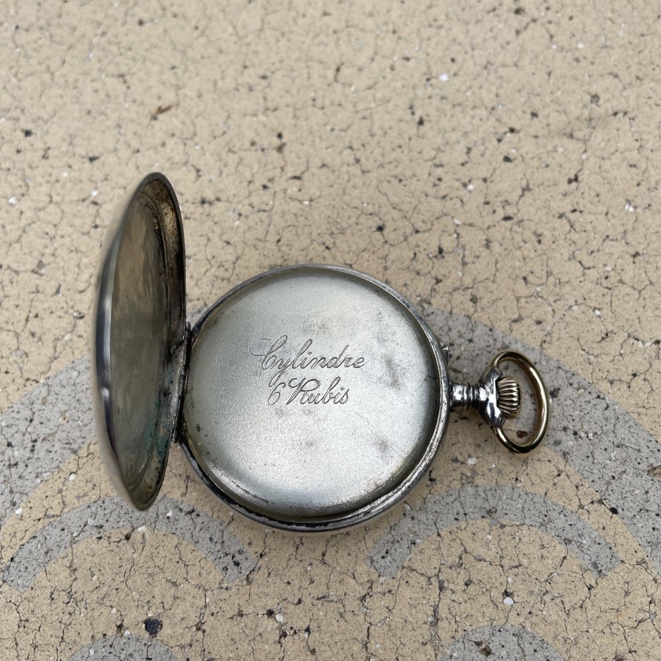 Antique Silver Remontoir Cylindre 6 Rubis / Jewels Pocket Watch | eBay