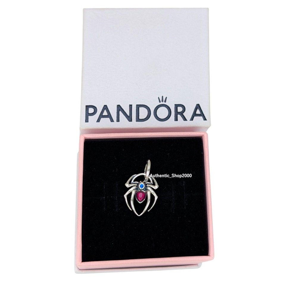 NEW 100% Authentic PANDORA 925 Ale Marvel Spiderman Dangle Charm 794224C01 | eBay