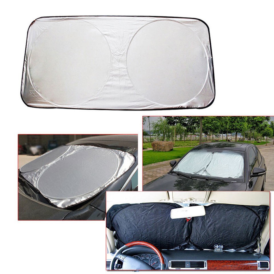 Car Shield Cover Visor UV Block Rear Front Windshield Window Sun Shade ...