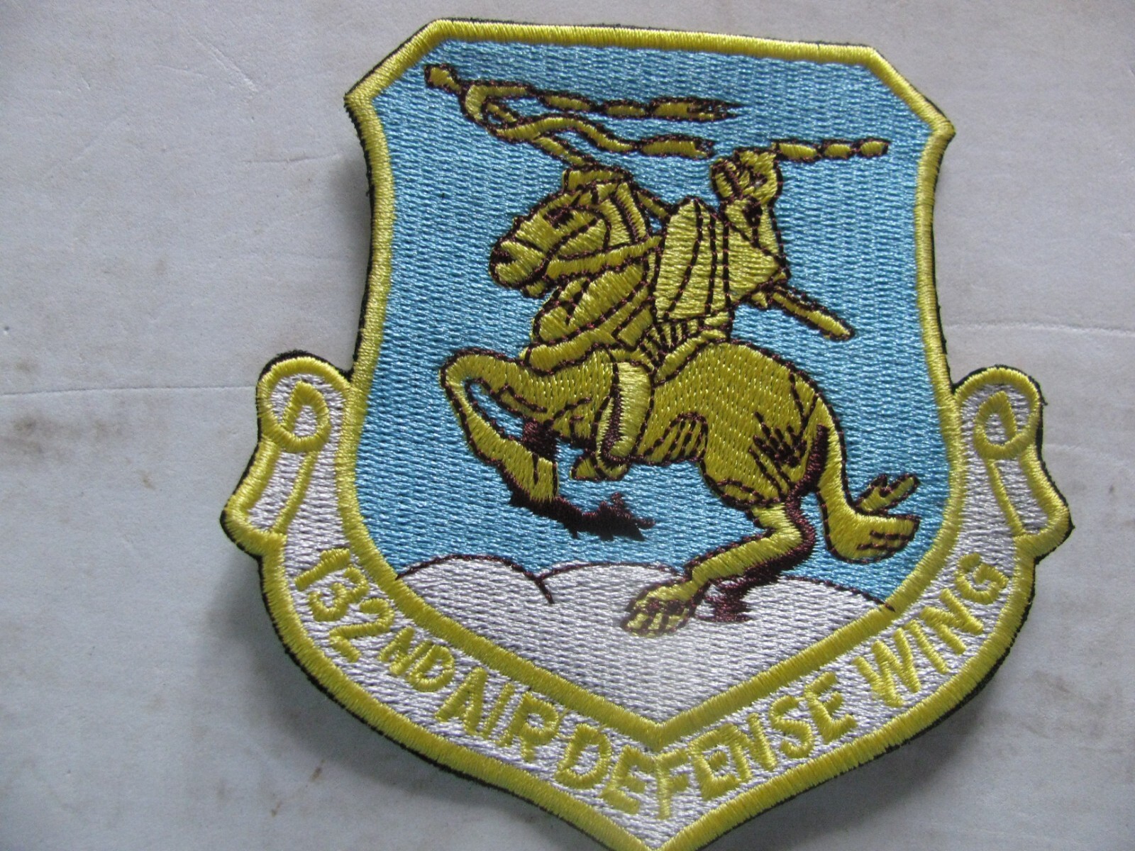 USAF AIR FORCE 132ND AIR DEFENSE WING Military Patch 3.75” Sew On Rare ...