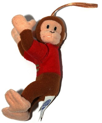 Curious George Plush Mini Red T-shirt By Applause Approximately 5" High ...