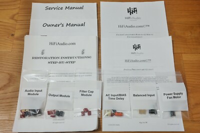 Adcom GFA-565 restoration recap service kit fix repair filter capacitor ...