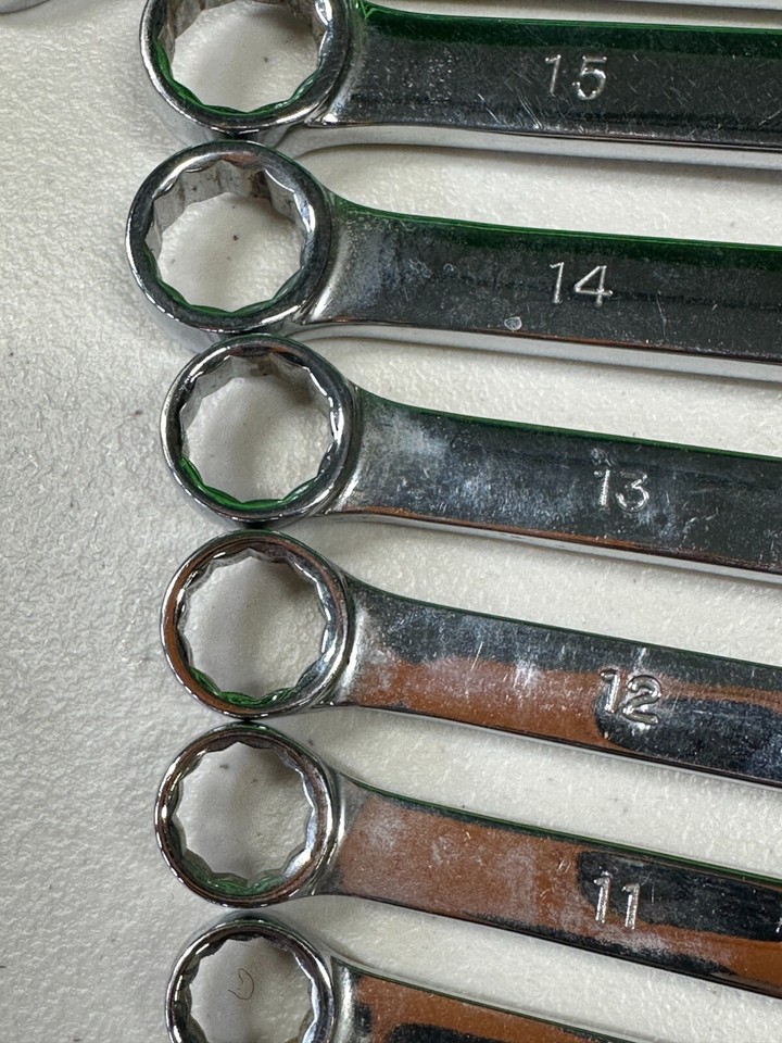 Mac 7Pc Metric Micro Turn Double Box Wrench Set 10mm 11mm 12mm 13mm ...
