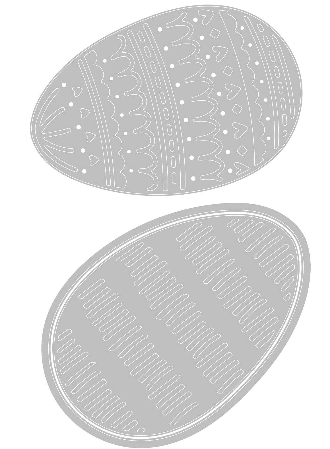 Easter Eggs Decorative Sizzix Thinlits Metal Die Set 665075 NEW! | eBay