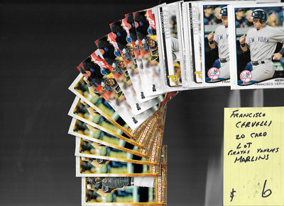 Francisco Cervelli 20 card lot Marlins Yankees *combine Shipping | eBay