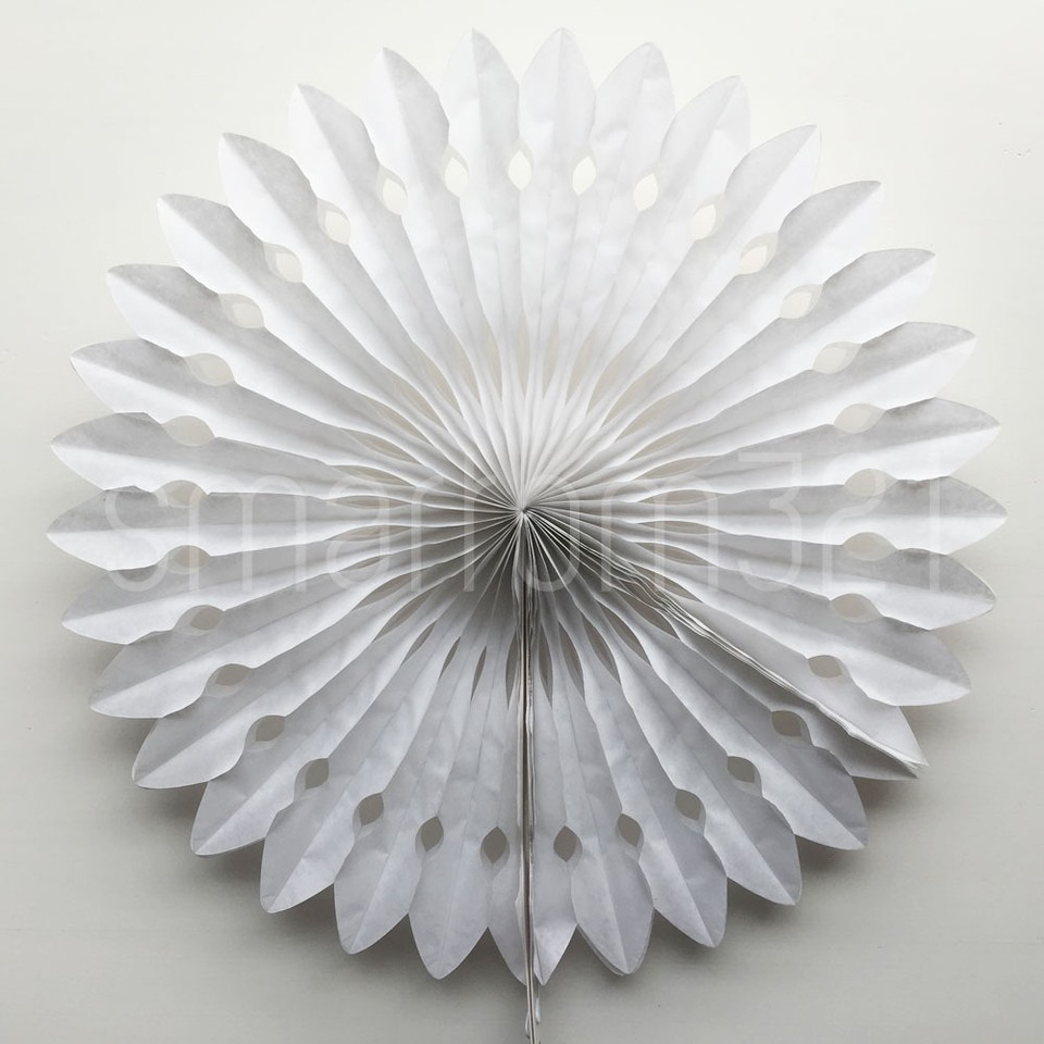Tissue Paper Flower Hanging Fan Wedding Birthday Garland Party Decor ...