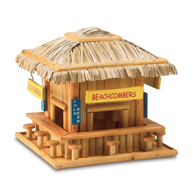 Home Garden Decor Beach Hangout Bar Bird House Birdhouse Wood for sale ...