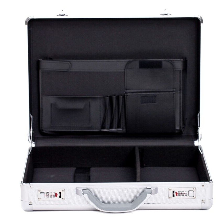 Open Metal Briefcase