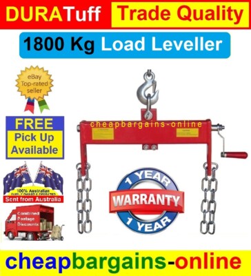 1800 kg LOAD LEVELLER ENGINE CRANE LEVELLER CHAIN BLOCK BLOCK & TACKLE ...