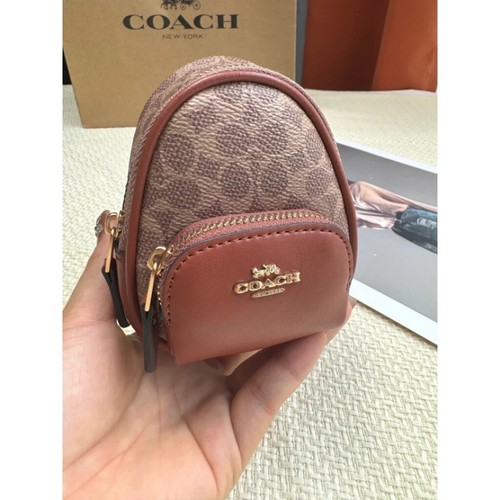 Coach Mini Court Backpack Bag Charm Khaki (CH1019) | eBay