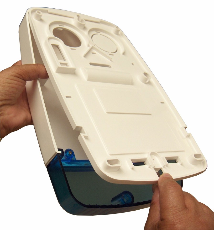Dummy / Decoy Alarm Bell Box Sounder with white cover & blue lens (no ...