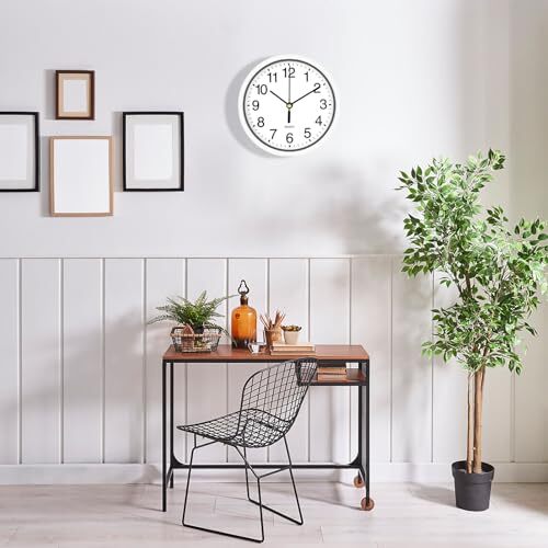 Silent Wall Clock Non Ticking, 6 Inch Wall Clocks Battery Operated ...