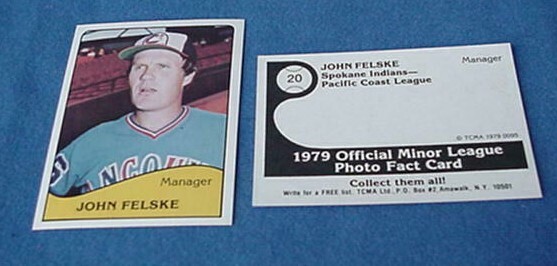 1979 TCMA Baseball Card Lot - JOHN FELSKE / Chicago IL / Cubs ...