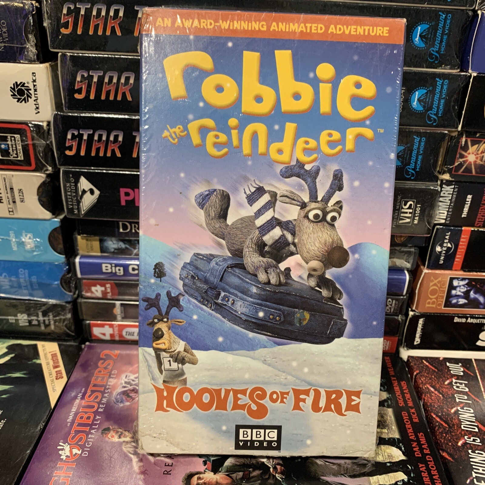 Robbie the Reindeer in Hooves of Fire 1999 VHS Claymation BBC Christmas ...