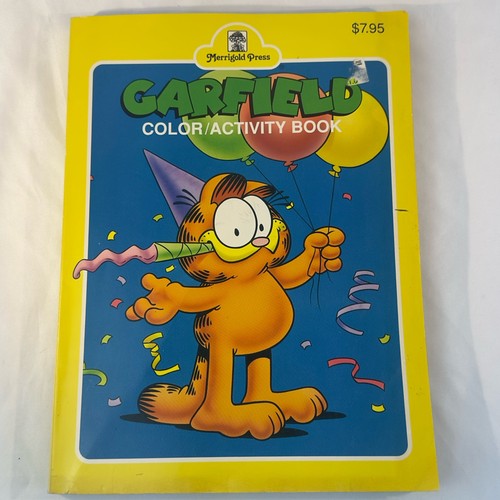 Vintage 1990s Garfield Color Activity Book Merrigold Press Unused | eBay