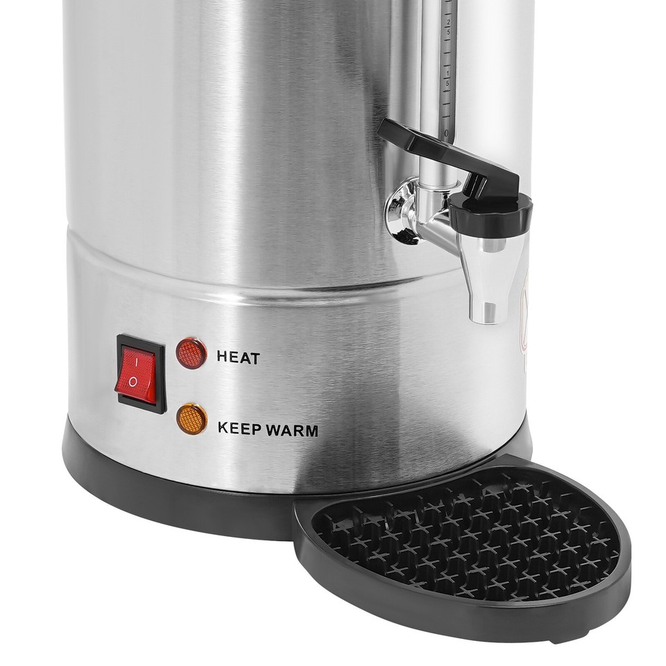 8L Silver Stainless Steel Electric Commercial Coffee Urn Percolator ...