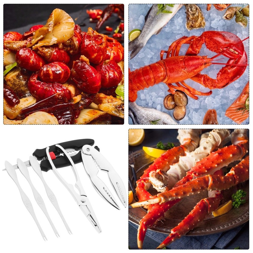 Seafood Crab Cracker Tool Kit for Eating Crabs Crackers and Tools ...
