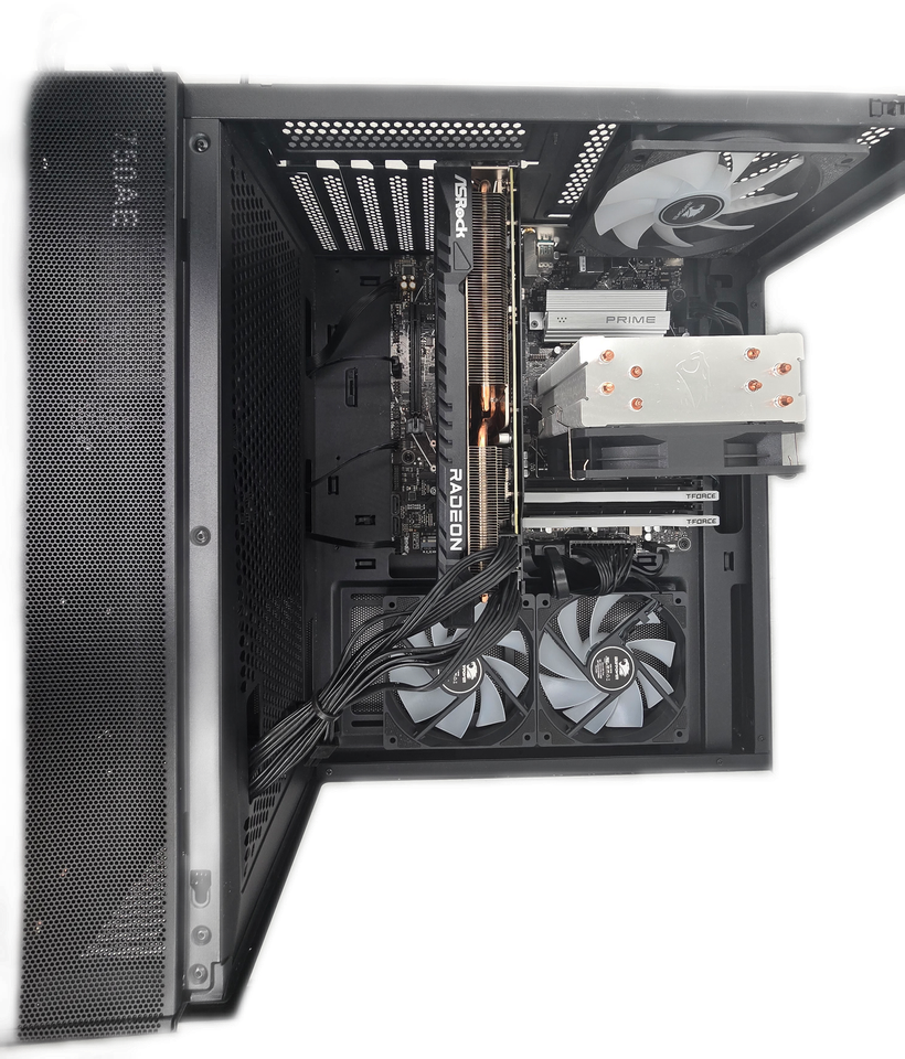 Custom Gaming Desktop Ryzen 7 8700F 32GB RAM 1TB SSD RX 7700XT Windows ...