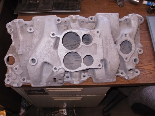 Factory GM Aluminum Intake 14057053 Chevy 1978-1985 Camaro Corvette 350 ...