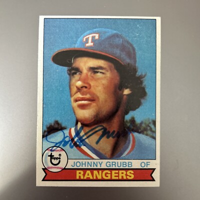 JOHNNY GRUB 1979 TOPPS AUTOGRAPHED SIGNED AUTO BASEBALL CARD | eBay