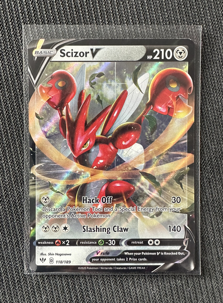 Scizor V 118/189 Darkness Ablaze Ultra Rare Pokemon Card | eBay