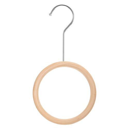 6 Inch Scarf Ring Hanger Wooden Circle Scarf Holder, 15cm Length Hook ...