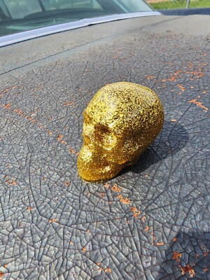 Gold Metalflake Skull Shift Knob Hot Rod Rat Rod Shifter | eBay