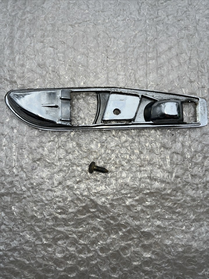 OE Mercedes R107 Pass Interior Door Handle Chrome Trim Bezel 74-85 ...