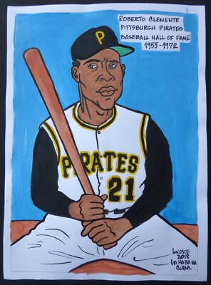 Roberto clemente cartoon