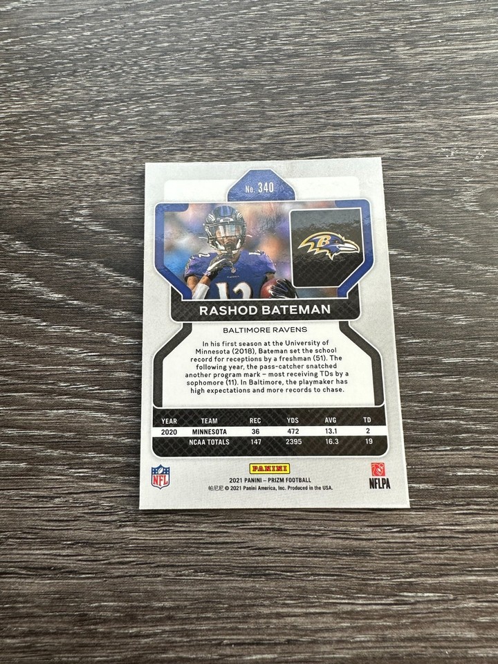Baltimore Ravens Rookies, Inserts Parallels, Numbered Cards and Rookies ...