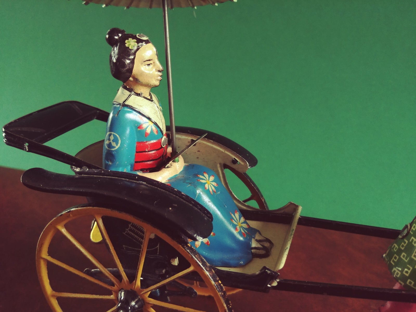 Rare 1920's Lehmann EPL 773 Masuyama Tin Wind-up Rickshaw Tinplate w ...