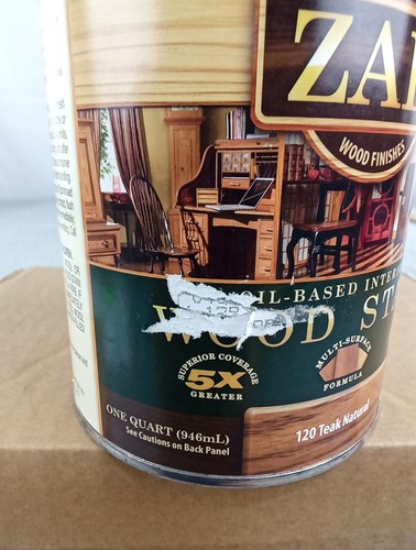 1x ZAR Teak Natural Wood Stain (1) Quart 120 Oil Based Interior | eBay