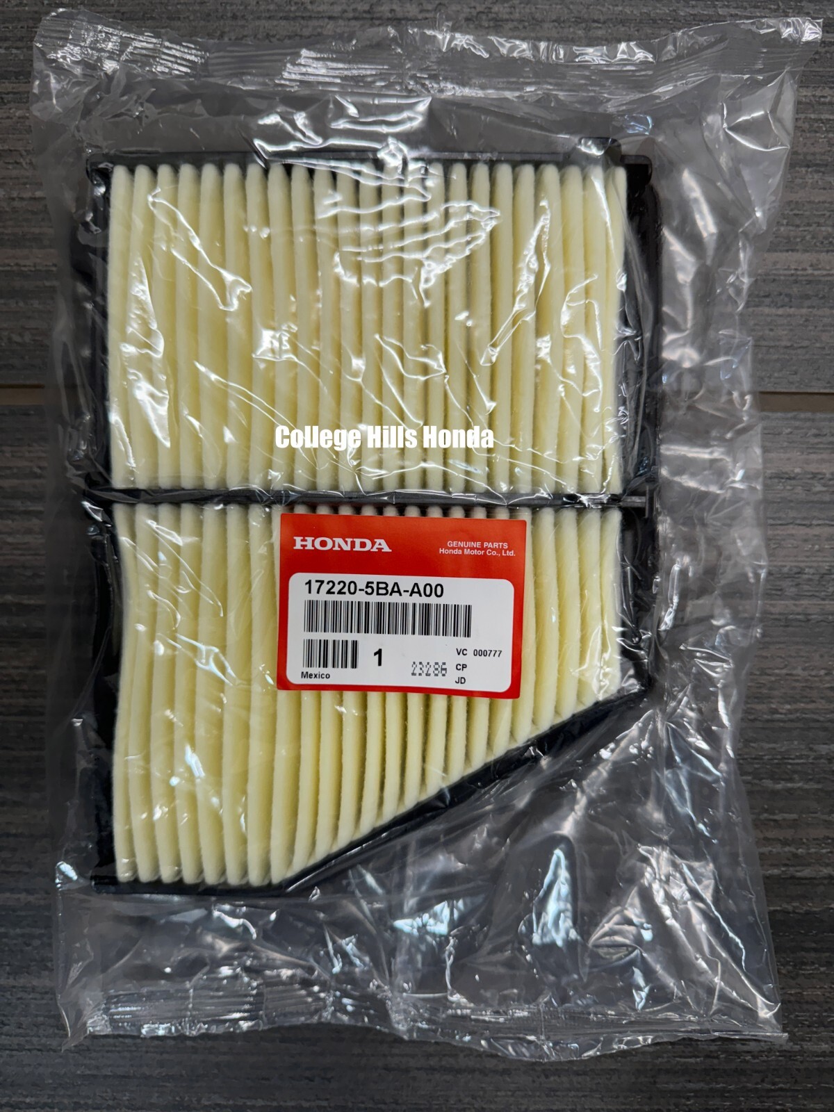 Genuine Honda Engine Air Filter 17220-5BA-A00 - For Select Civic and HR ...