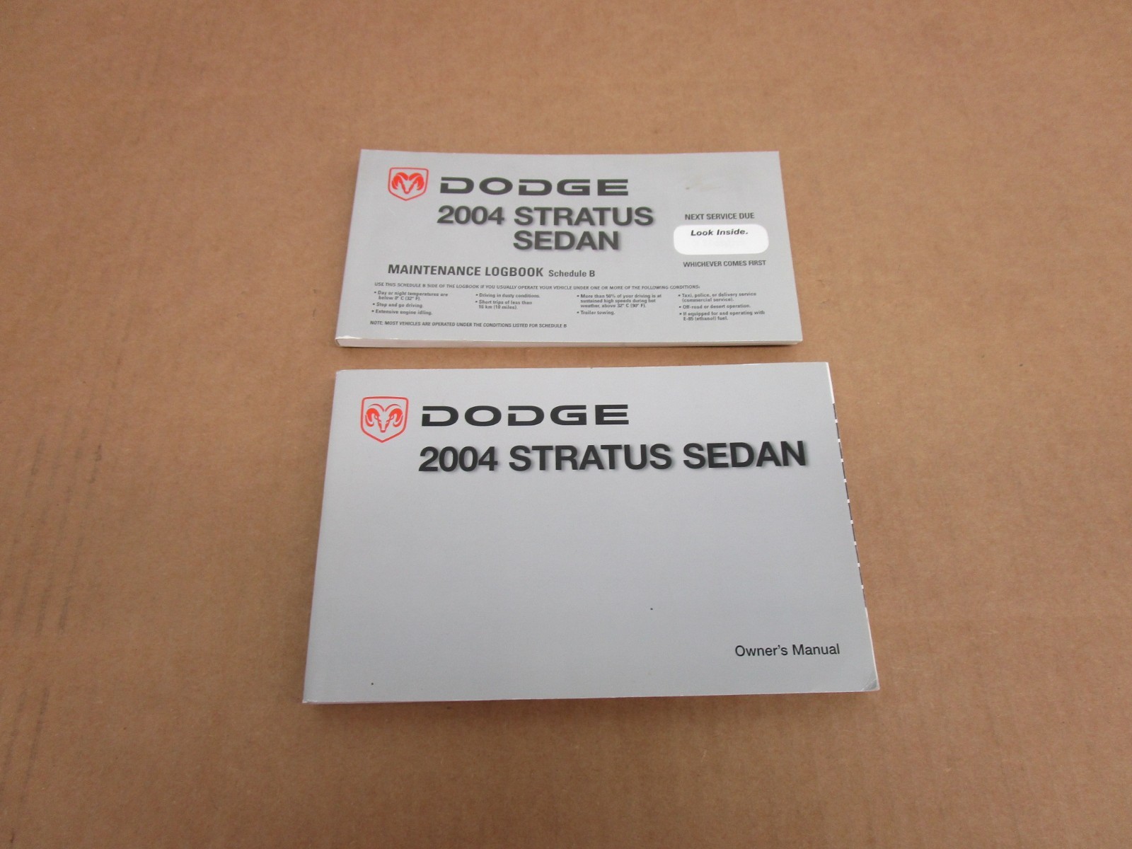 ORIGINAL 2004 Dodge Stratus SEDAN owners manual literature | eBay