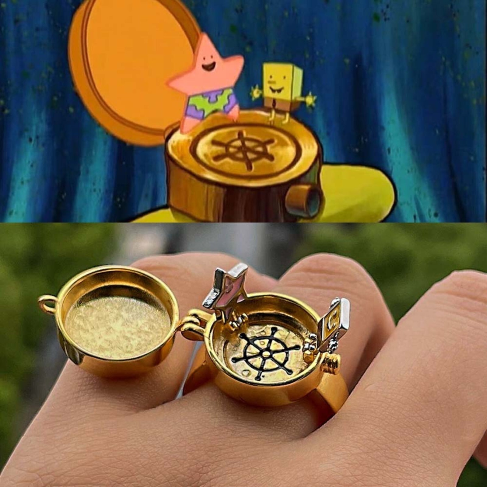 Spongebob And Patrick Best Friends Ring