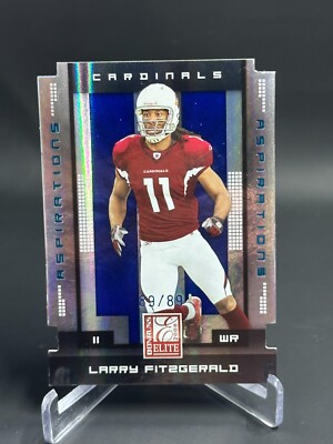 2008 Donruss Elite Aspirations Die Cut Larry Fitzgerald Card #3 #89/89 ...