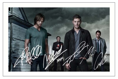SUPERNATURAL CAST SIGNED AUTOGRAPH PHOTO PRINT | eBay UK