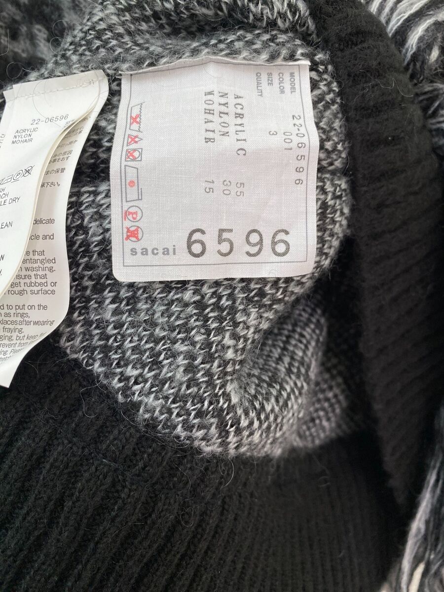 M Sacai Bandana Jacquard Knit Pullover Shoulder width 42cm M Sacai Bandana Jacquard Knit Pullover Shoulder width 42cm