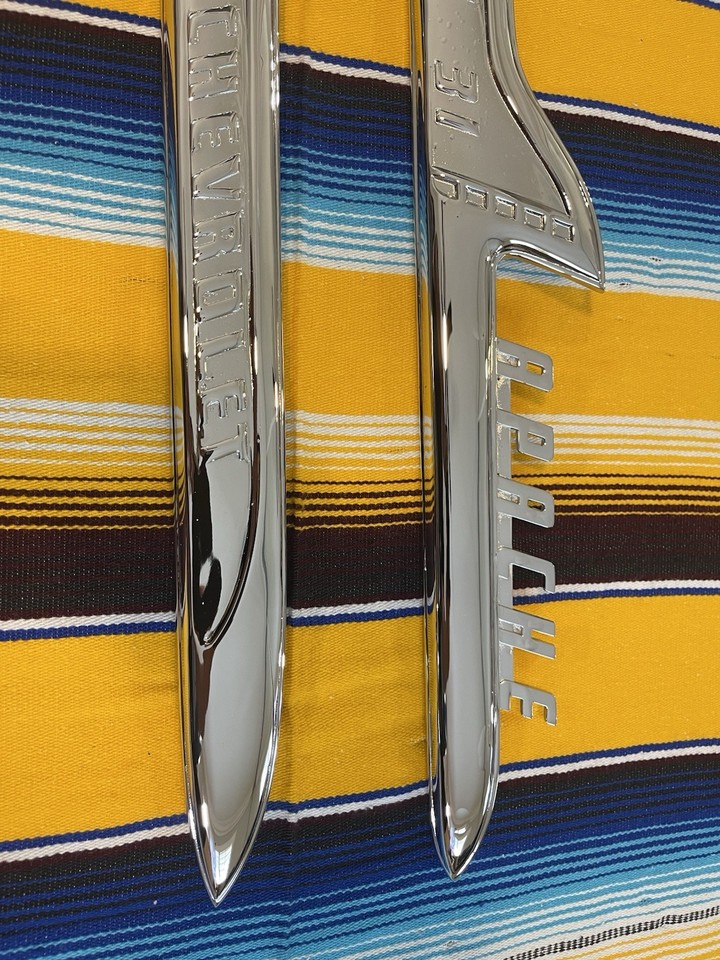 1958 Chevrolet Truck 3100 Apache & Cameo Fender Emblems Left & Right | eBay