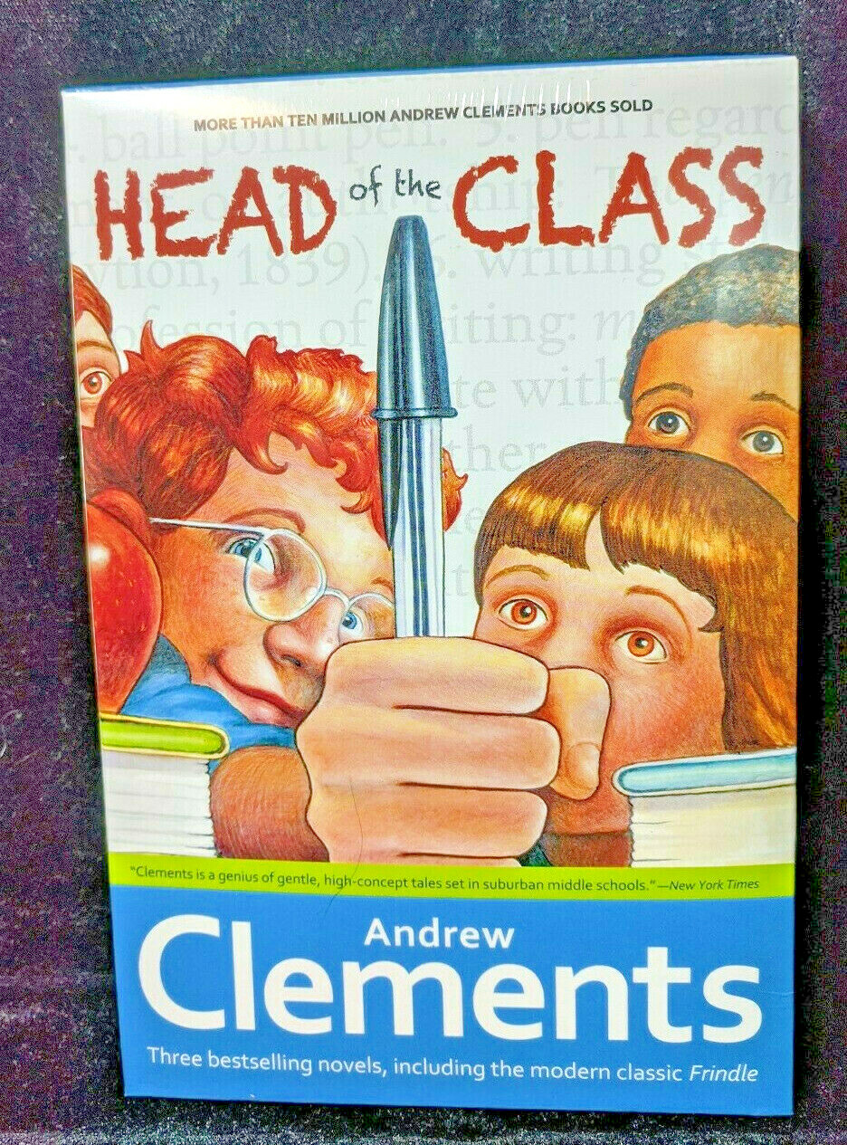 NEW Head of the Class Box Set Andrew Clements Janitor's Boy Frindle ...