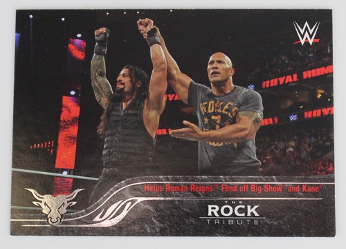 The Rock WWE Wrestling Trading Card Topps Raw Smackdown WWF Tribute ...