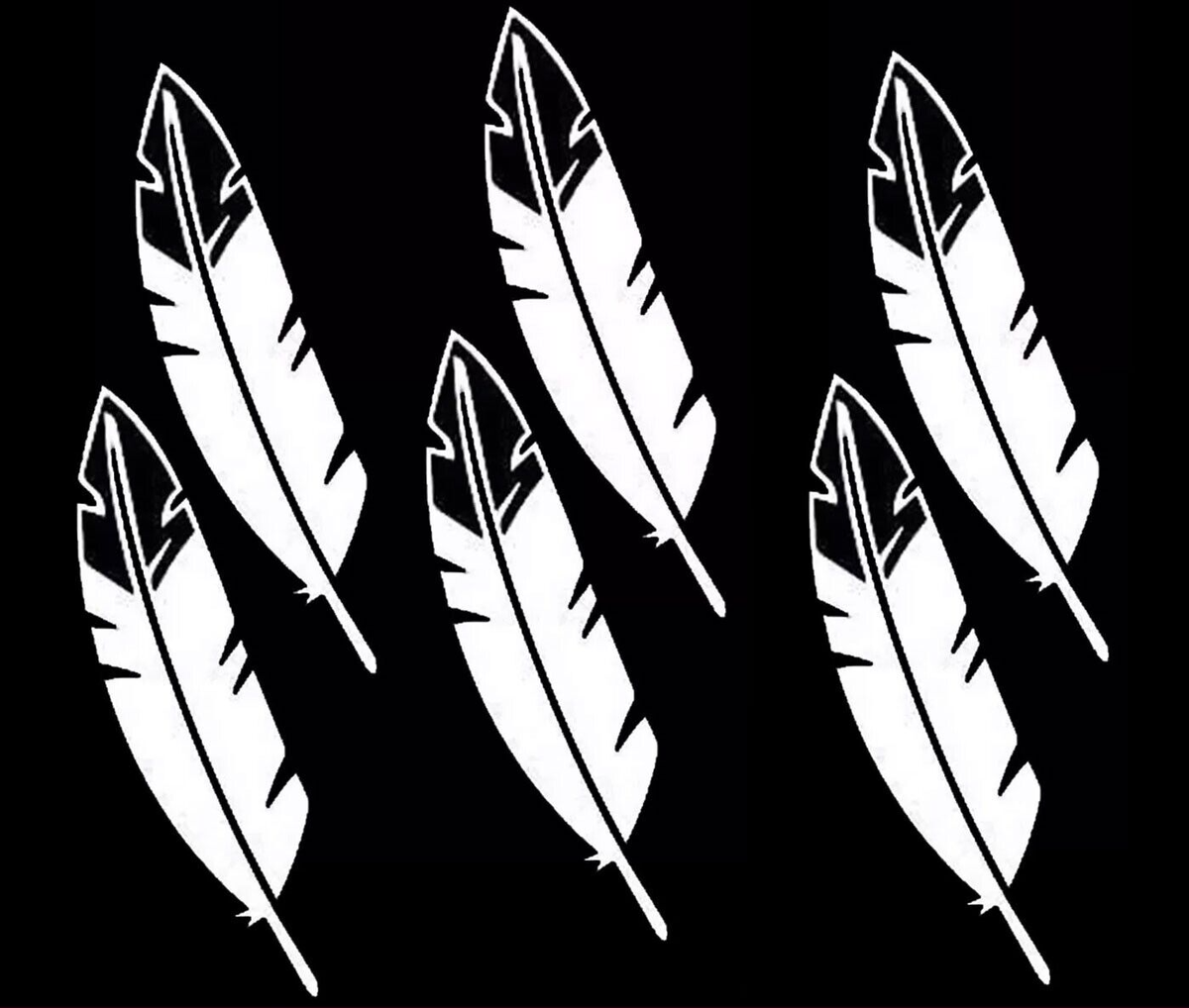 Native American Feather Car Decals