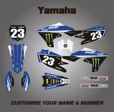 Yamaha YZ YZF 65 85 125 250 450 Custom MX Graphics 2019 2020 2021 2022 ...