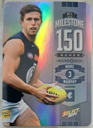 2014 AFL Select Champions MILESTONE MG11 Marc Murphy Carlton 150 Games ...