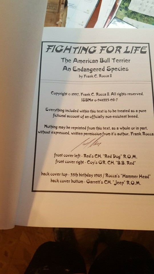 Fighting for Life The American Bull Terrier An Endangered Species by ...