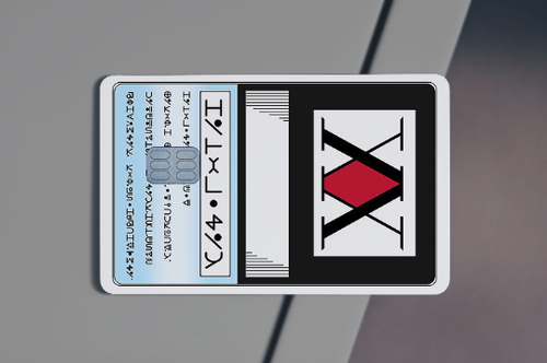 Hunter License | Hunter X Hunter | Credit Card Sticker | Credit Card ...