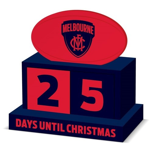AFL Melbourne Demons Christmas Countdown Blocks - Days until Christmas ...