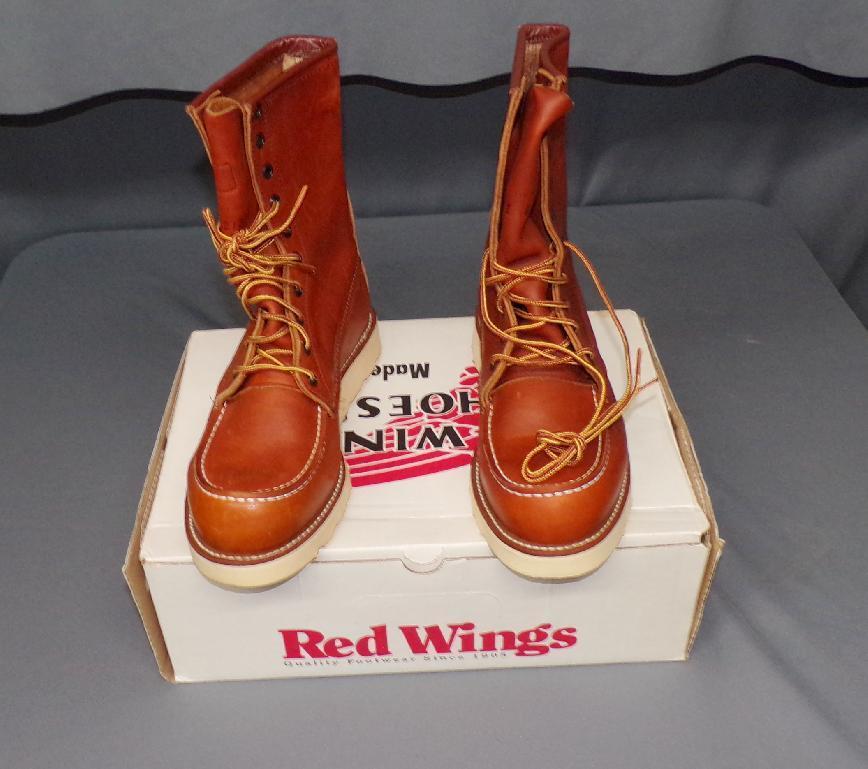 GREAT Red Wing Shoes Boots 877 - 10877 Moc Toe original box NOS USA ...