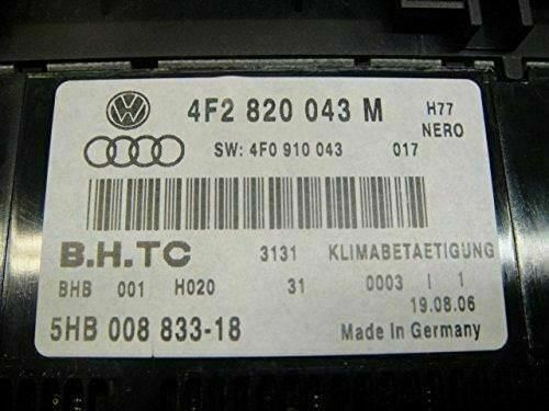 2008 Audi A6 climate control unit 4F2 820 043 M | eBay