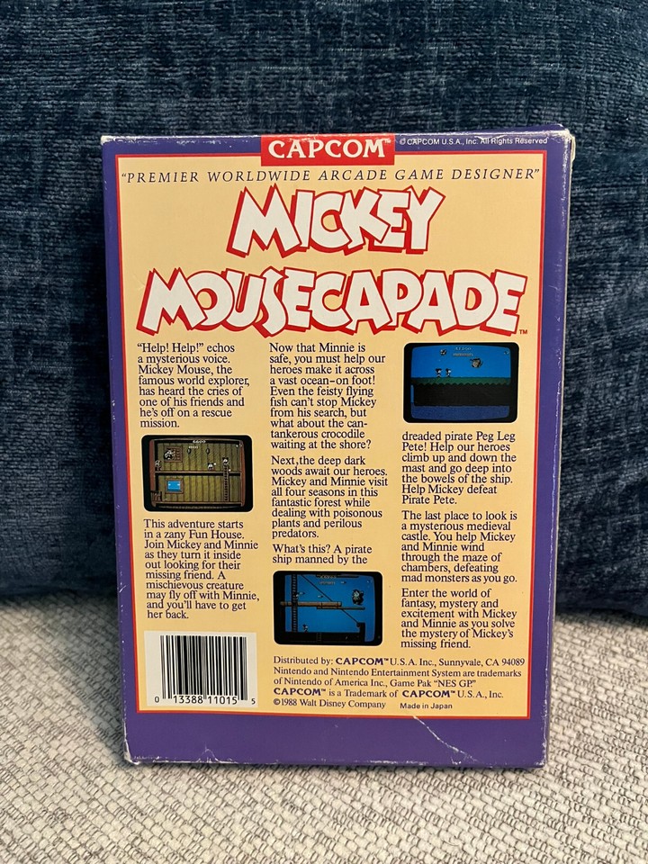 Mickey Mousecapade (Nes) Game and Box Only, No Manual No Foam Tested ...